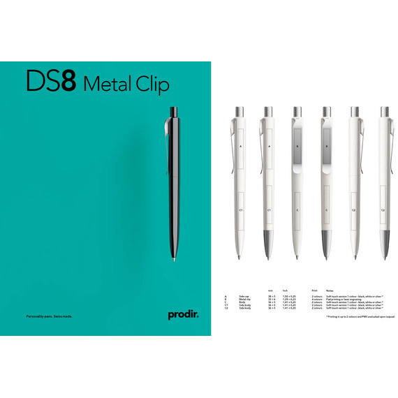 Stylo Suisse personnalisé DS8 Prodir