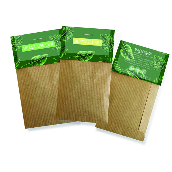 Sachet personnalisé de graines Cavalier Standard- Kraft brun