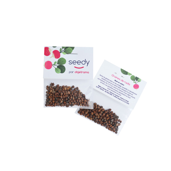 Sachet personnalisé transparent cavalier 6x8 cm Quadri