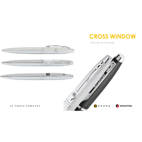Stylo bille Cross personnalisé Window