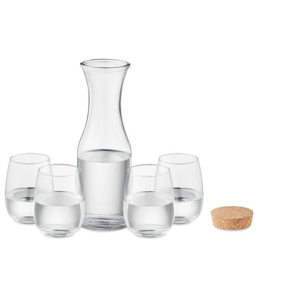 Set de boisson carafe personnalisable et verres recyclés