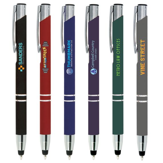 Stylo publicitaire quadrichromie express publicitaire Crosby soft touch