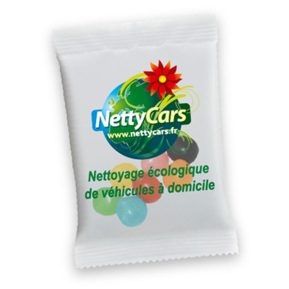 Bonbon publicitaire personnalisé Dragibus Haribo VEGGIE