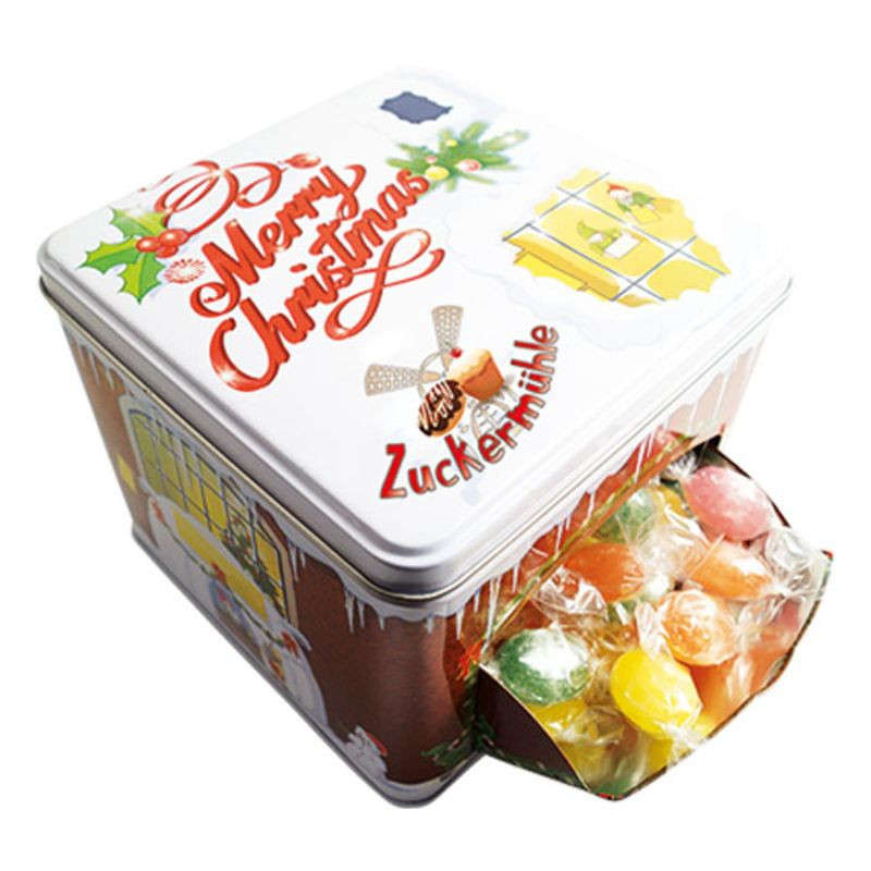 Boîte distributrice publicitaire de bonbons en métal